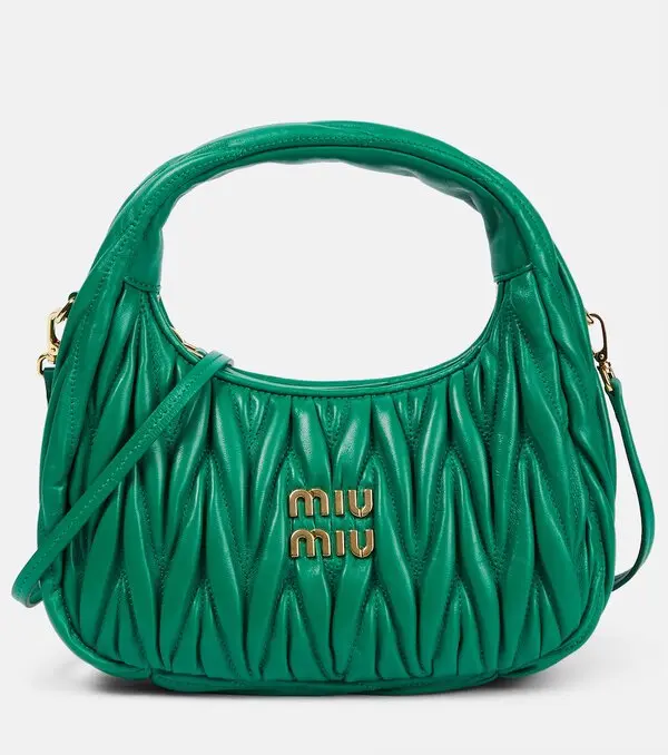Miu Miu Miu Wander Matelassé Shoulder Bag