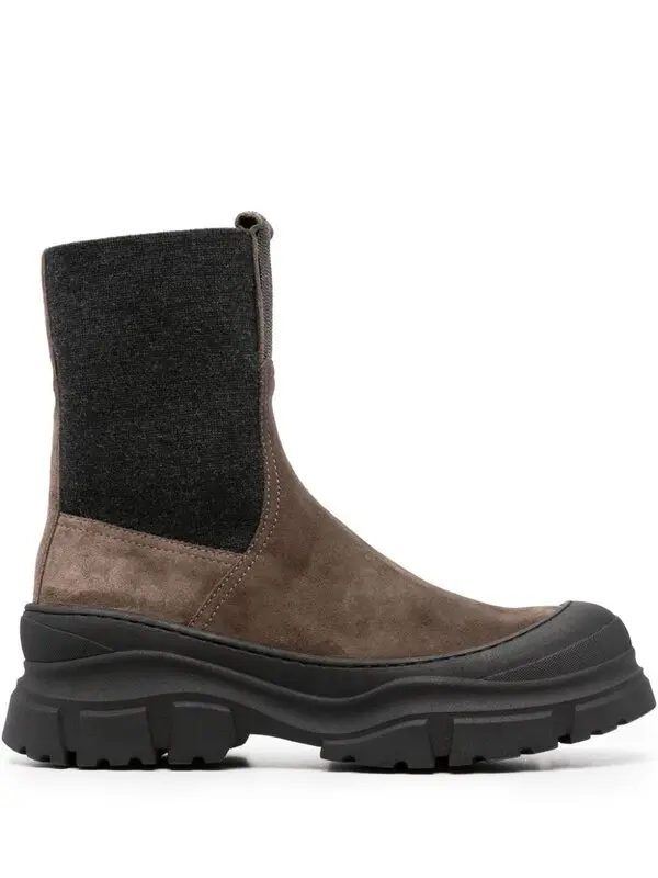Brunello Cucinelli Monili-embellished Ankle Boots
