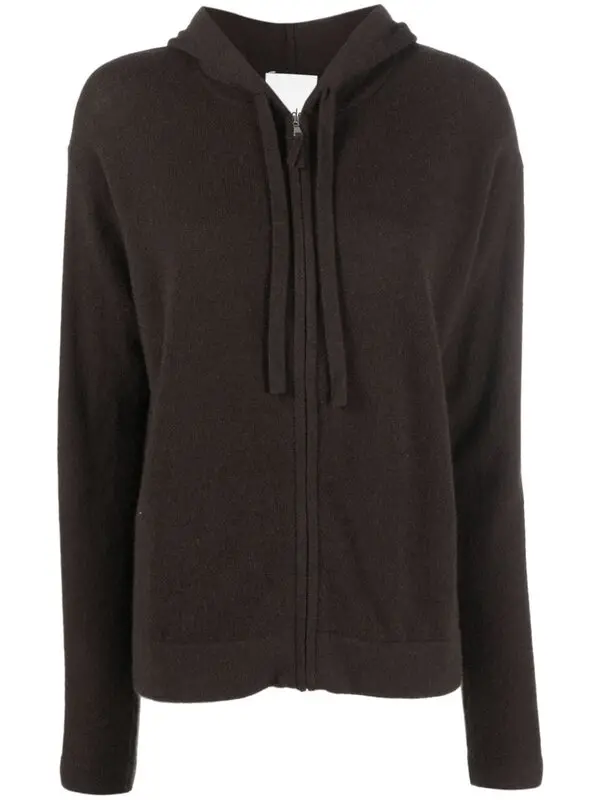 ALLUDE Hooded Wool-cashmere Cardigan