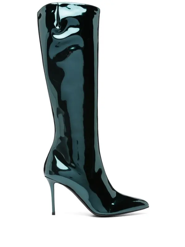 GIUSEPPE ZANOTTI 95mm Pointed-toe Leather Boots