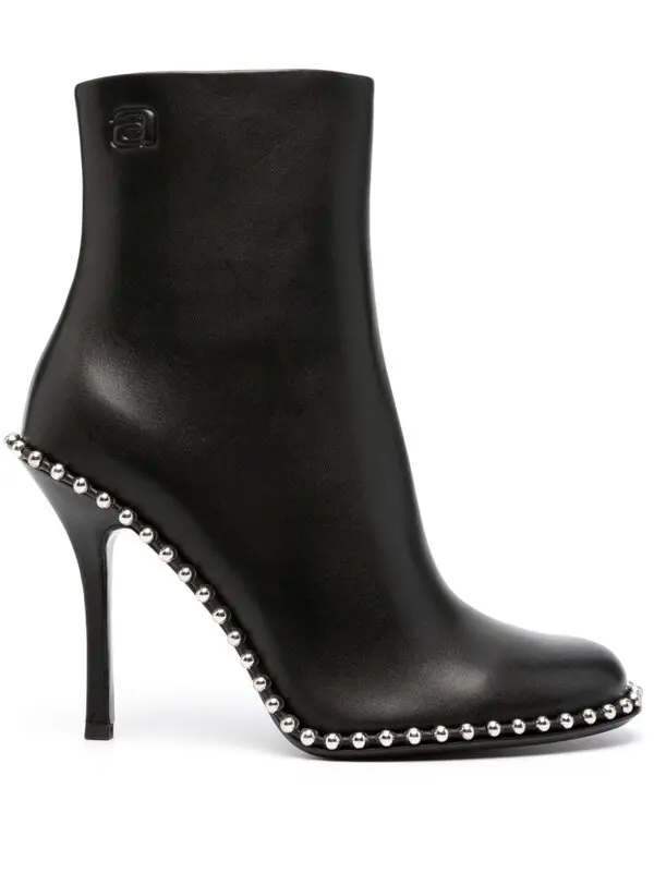 Alexander Wang 110mm Stud-embellished Leather Ankle Boots