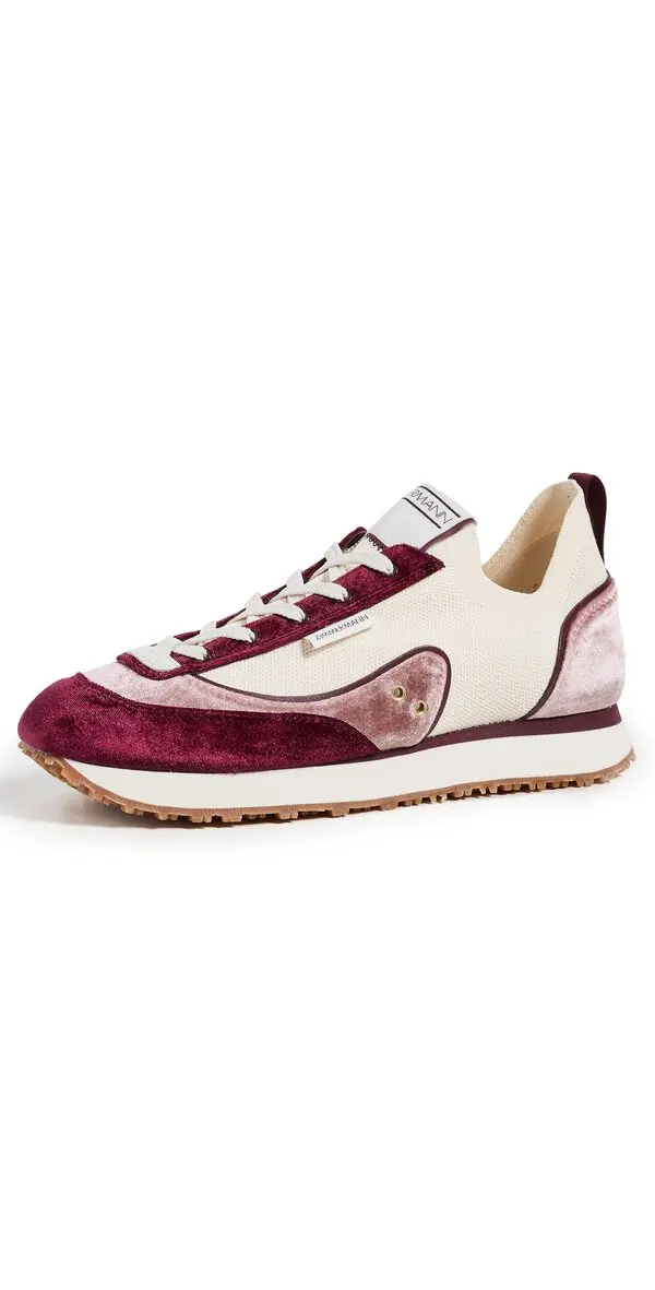 Buy Zimmermann Retro Sneakers - Burgundy/cream At 40% Off | Editorialist