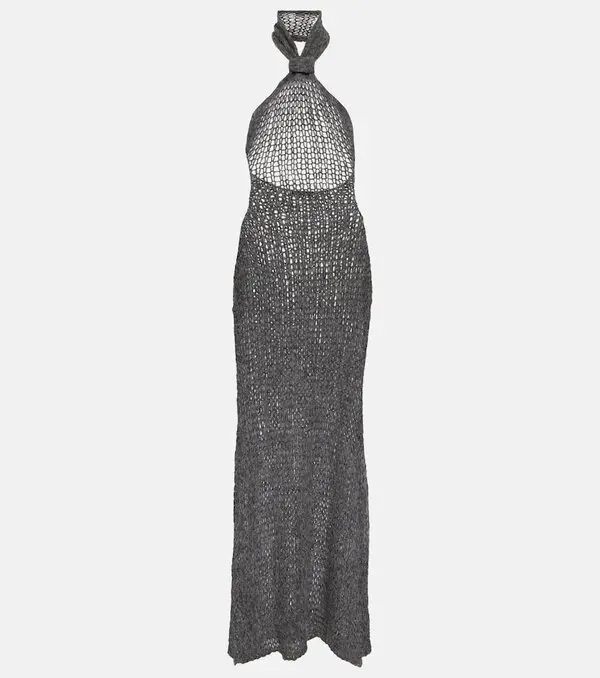 ANN DEMEULEMEESTER Halterneck Maxi Dress