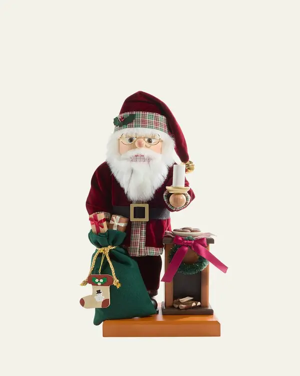 CHRISTIAN ULBRICHT Santa Nutcracker At Fireplace