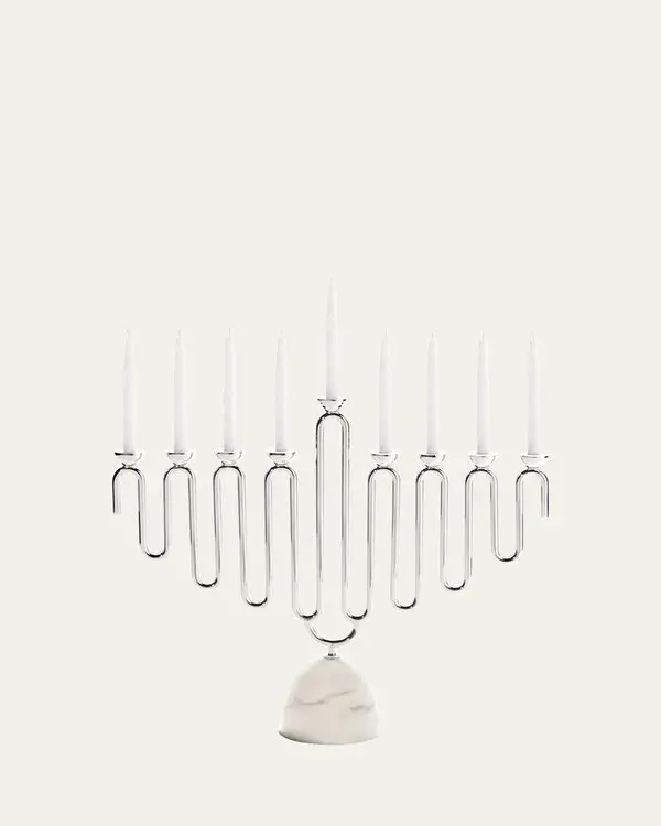 ANNA NEW YORK Coluna Menorah - Silver/carrara