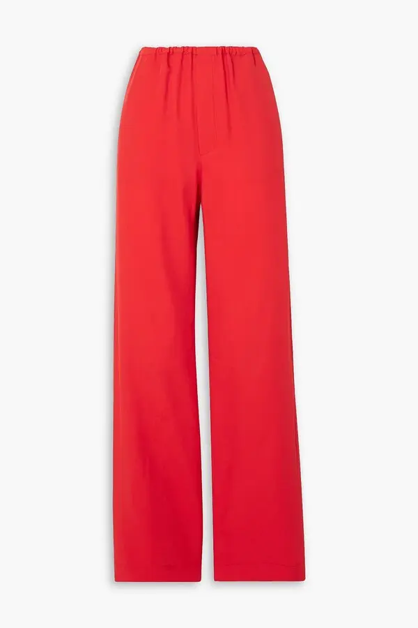 Gauchere Twill Straight-leg Pants