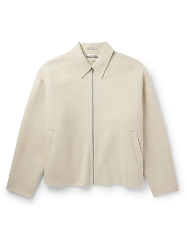 Acne Studios Doverio Wool-flannel Jacket - Neutrals