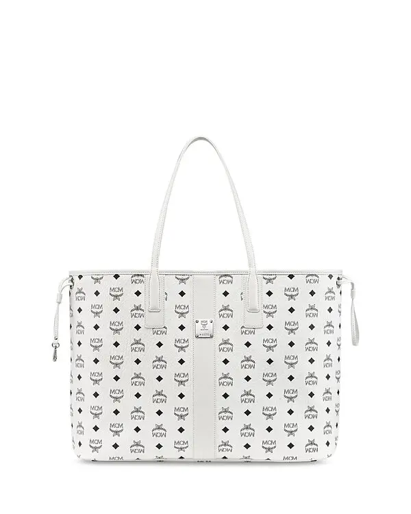 Mcm Liz Large Reversible Tote - White