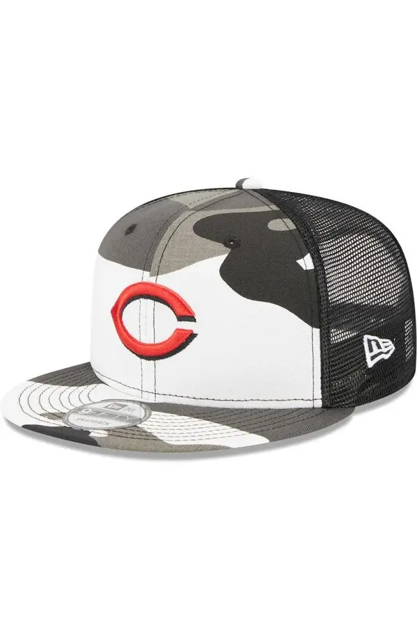 New Era Cincinnati Reds Urban Trucker 9fifty Snapback Hat - Camo ...