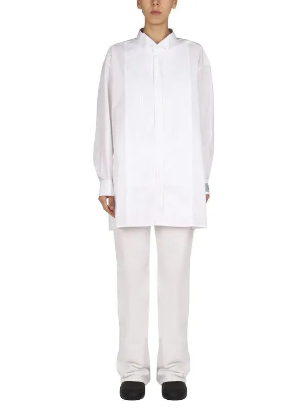 Raf Simons Logo Patch Button-up Shirt