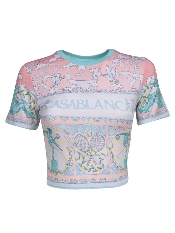 Casablanca Multicolor Cotton T-Shirt