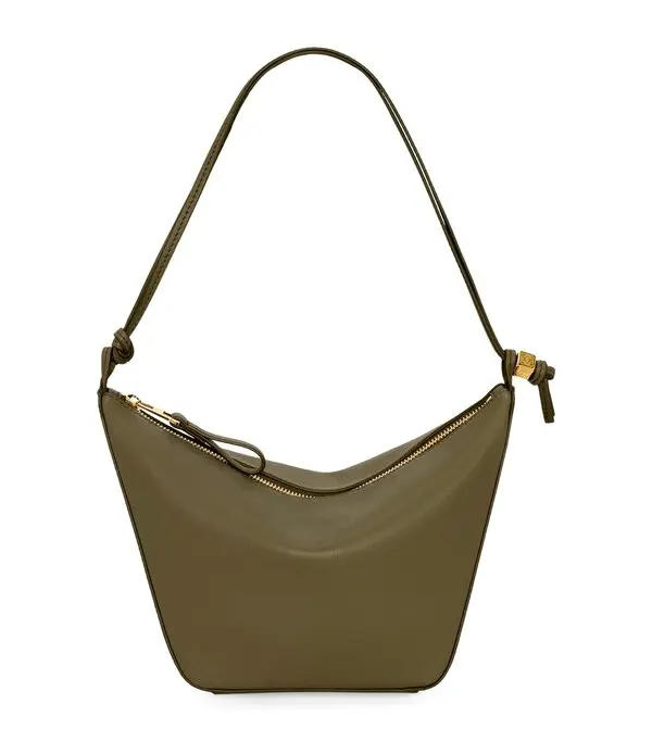 Loewe Leather Hammock Hobo Bag - Green