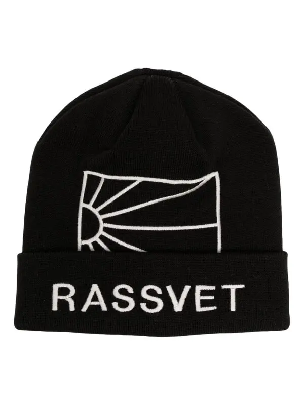 RASSVET Logo-embroidered Beanie - Black