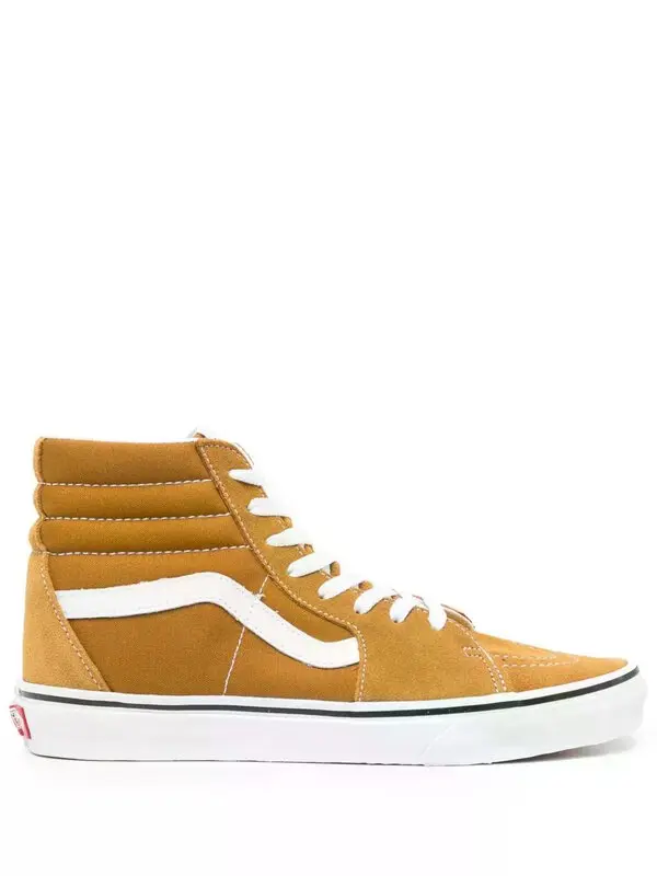 VANS Sk8-hi Logo-patch Sneakers - Yellow