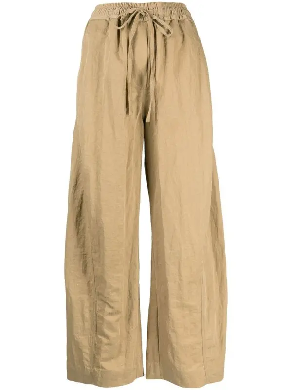 REJINA PYO Una Wide-leg Trousers - Neutrals