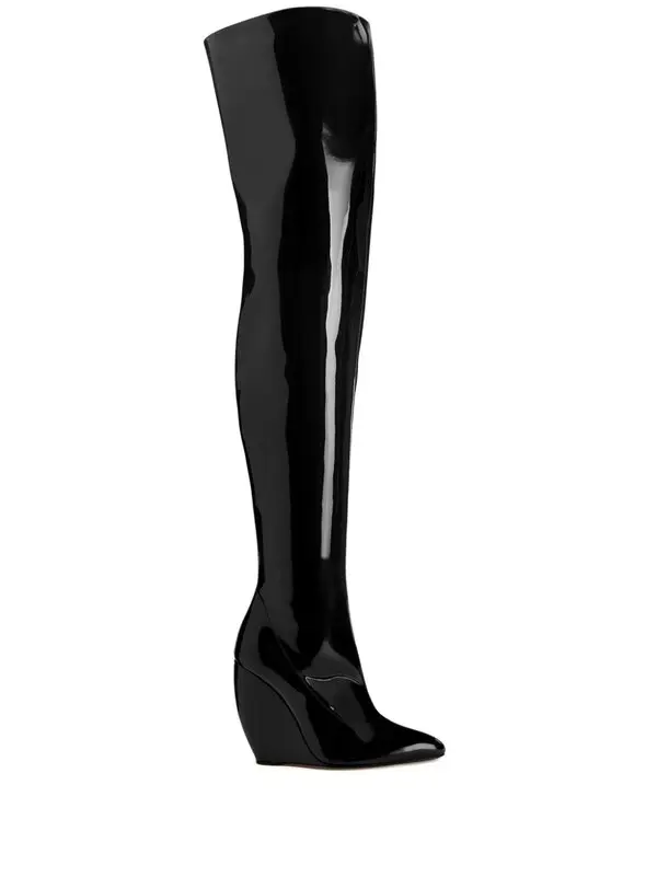 GIUSEPPE ZANOTTI 105mm Preety Over-the-knee Boots - Black