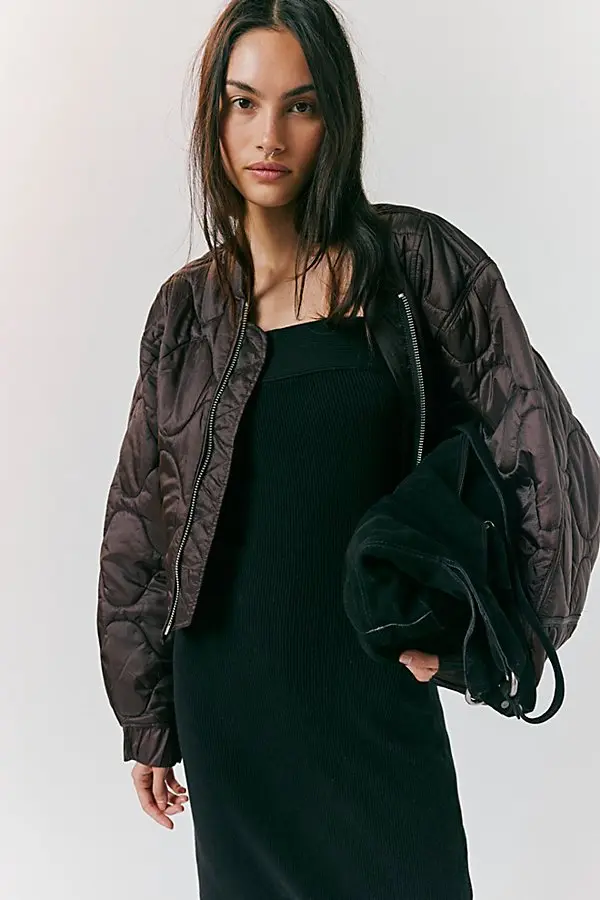 AGOLDE X Shoreditch Ski Club Iona Quilted Jacket - Infusion
