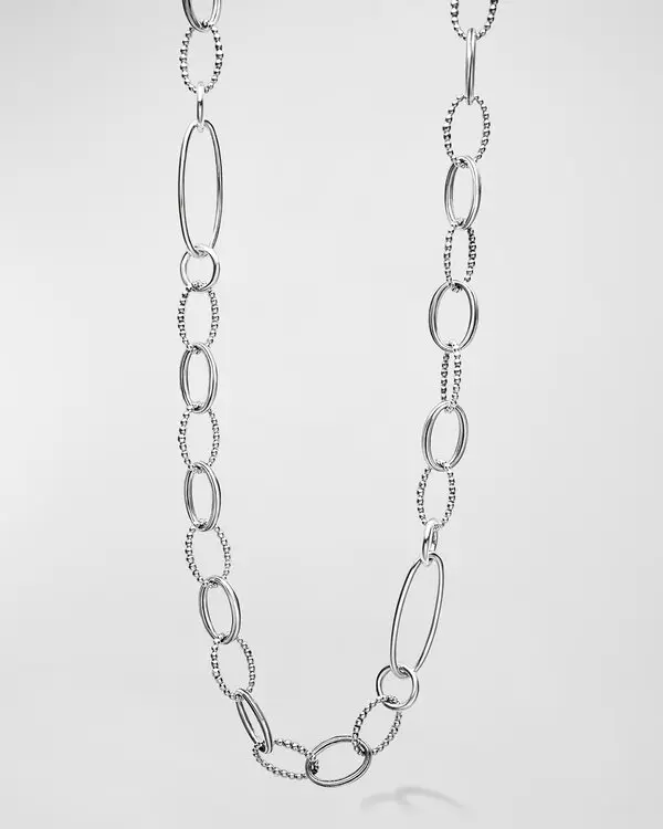 Lagos Sterling Oval Link Necklace