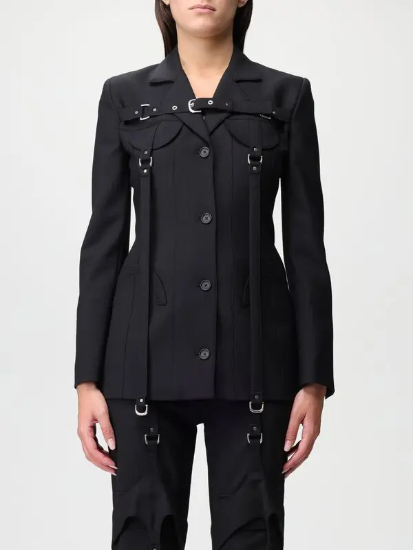 Off-White Virgin Wool Blazer With Harness