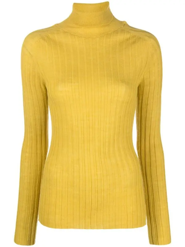 ALYSI Roll-neck Ribbed Jumper