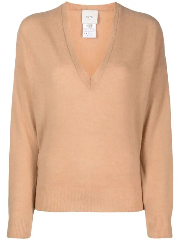 ALYSI V-neck Wool-blend Jumper