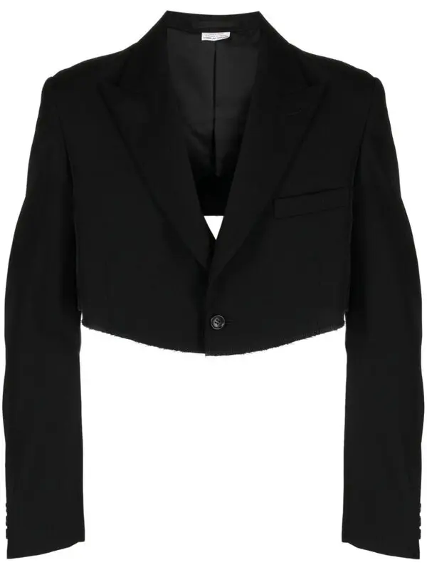 Comme Des Garçons 3d-padded Cropped Blazer
