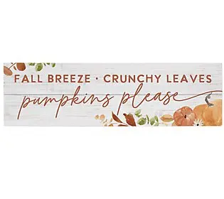 SINCERE SURROUNDINGS 24' Pumpkins Please Vintag E Pallet Board