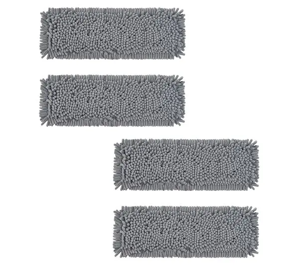 TRUE & TIDY 4pc Chenille Mop Pad Replacement Se T For Sweep-180