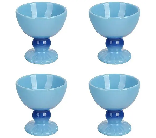 TEMP-TATIONS Set Of Ombre Stoneware Pedesta L Cups