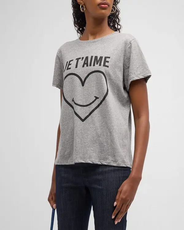 Cinq À Sept Graphic T-shirt - Heather Greyblack