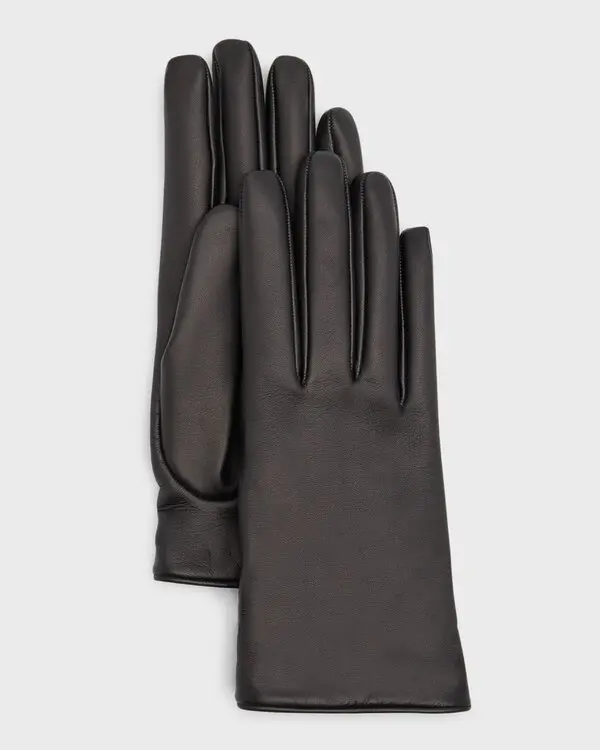 Saint Laurent Vintage-style Gloves - Black Gold