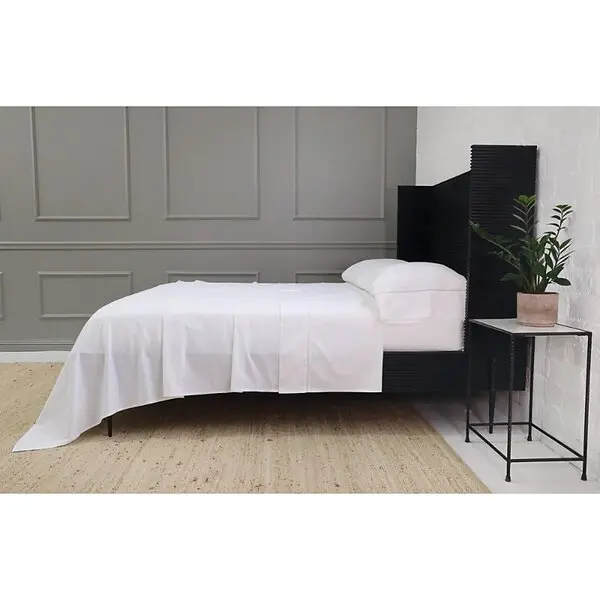 POM POM AT HOME Como Ladder Stitch Sheet Set, Queen - White