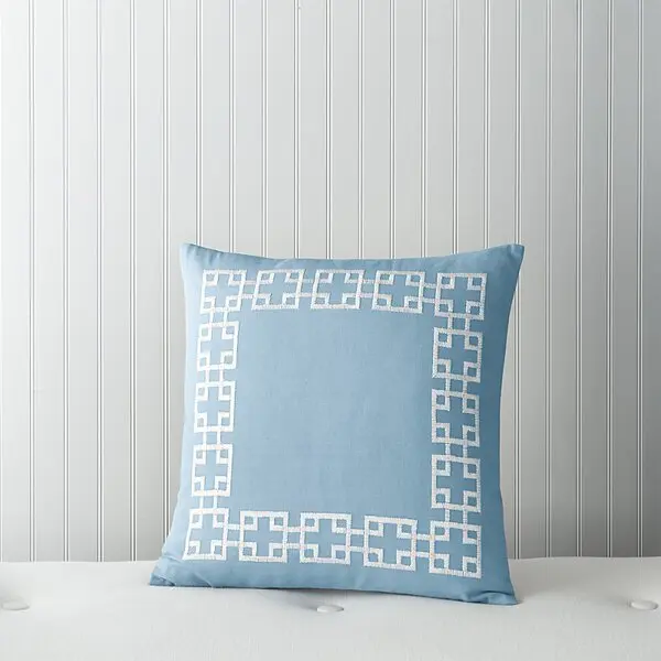 SKY Greek Key Decorative Pillow Exclusive - Coast Blue