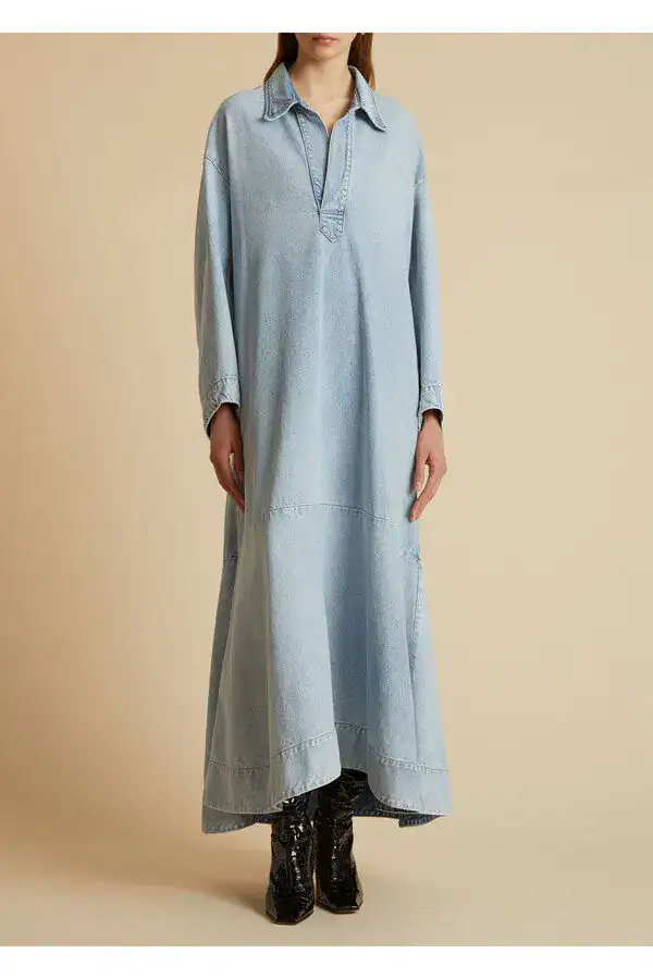 denim dress with over the knee boots Iggy Nina Fashion Cute Dresses Pinterest Jolene Denim Dress degre_visuel_imprimé Select Pant Size:34W