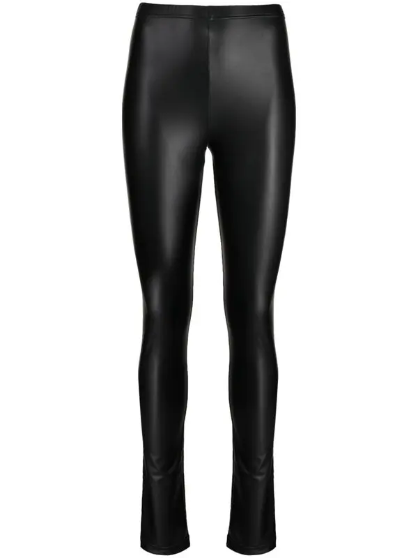 Junya Watanabe Mid-rise Matte-finish Leggings - Black