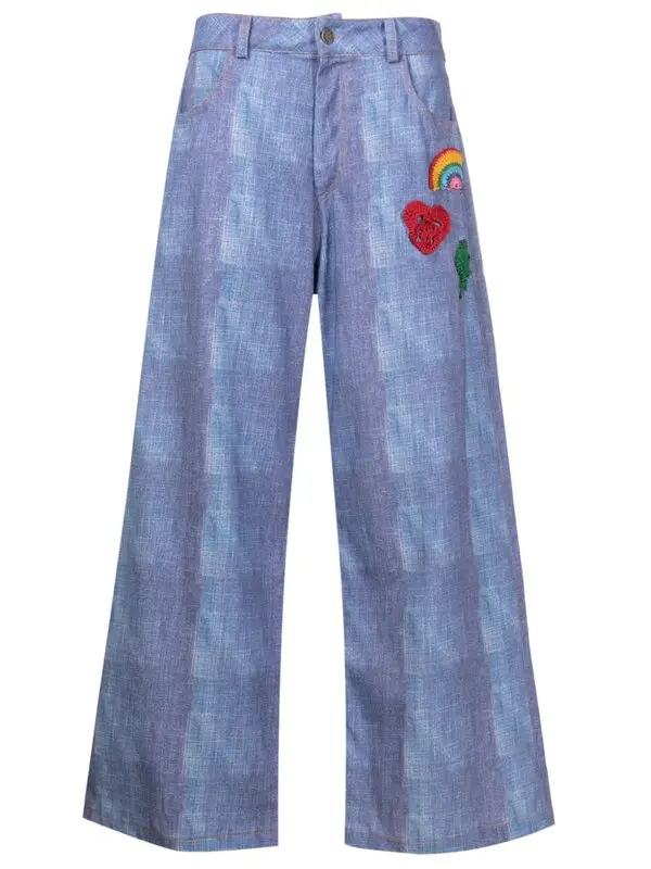 AMIR SLAMA Crochet-patch Culottes