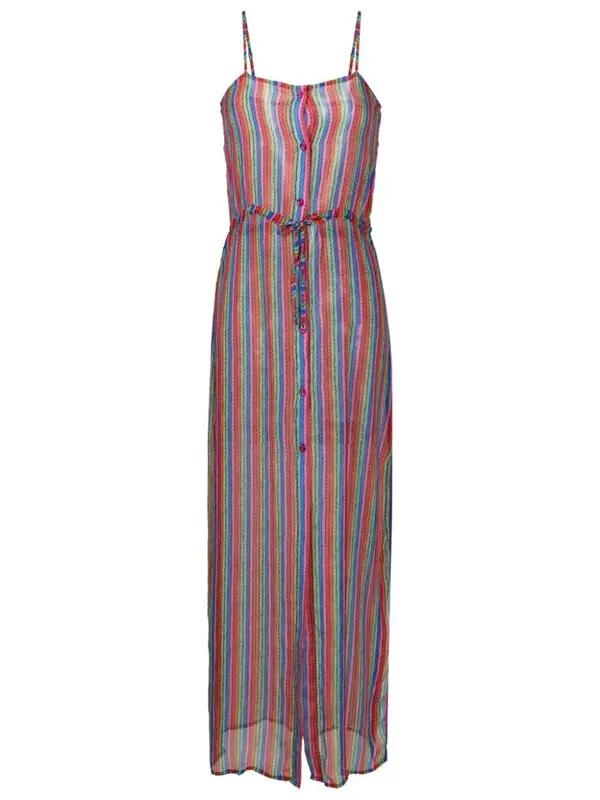 AMIR SLAMA Graphic-print Maxi Dress