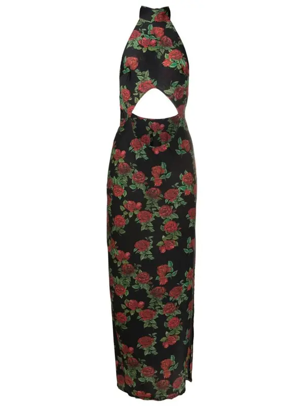 AMIR SLAMA Floral Maxi Dress