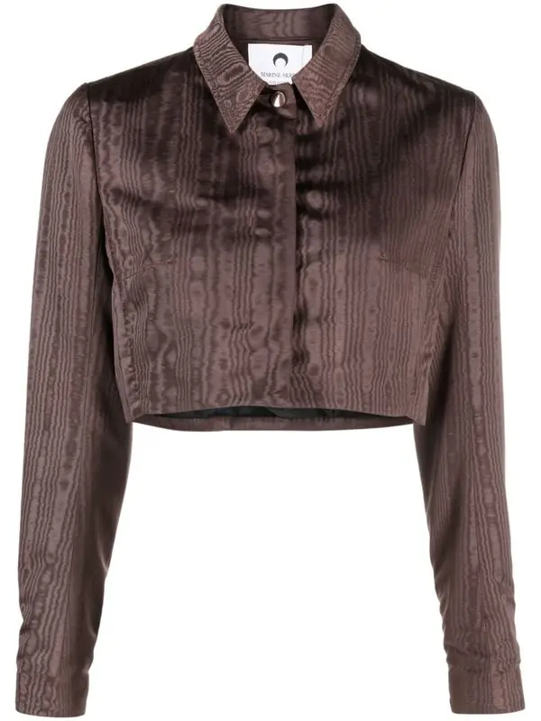 MARINE SERRE Regenerated Moire Tailored Jacket