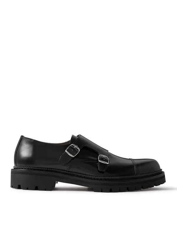 Mr P. Olie Leather Monk-strap Shoes
