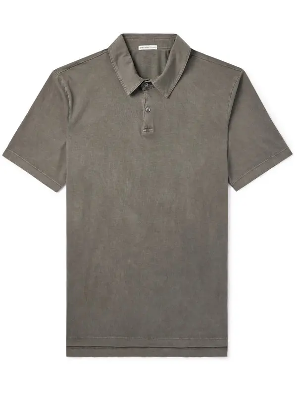 JAMES PERSE Supima Cotton-jersey Polo Shirt - Green
