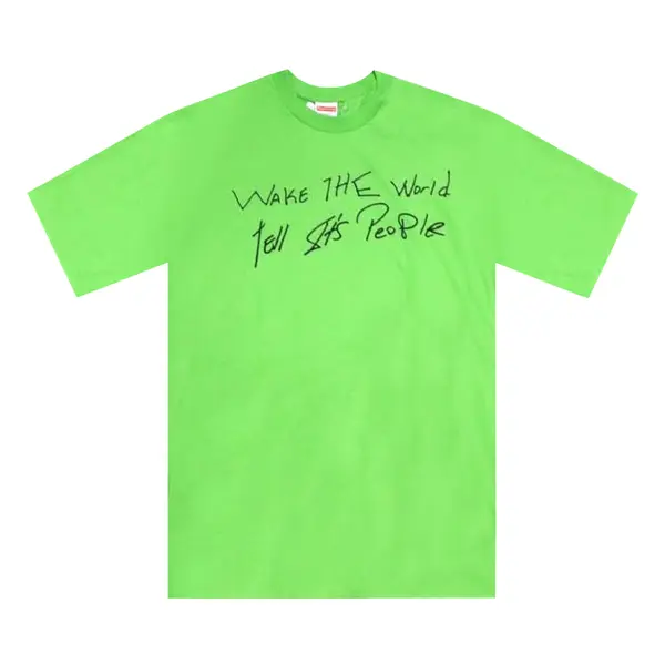 Supreme Buju Banton Wake The World Tee - Green