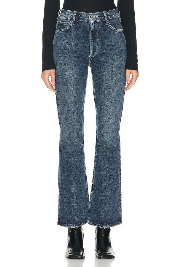 AGOLDE Nico High Rise Slim Boot Jeans - Captivate