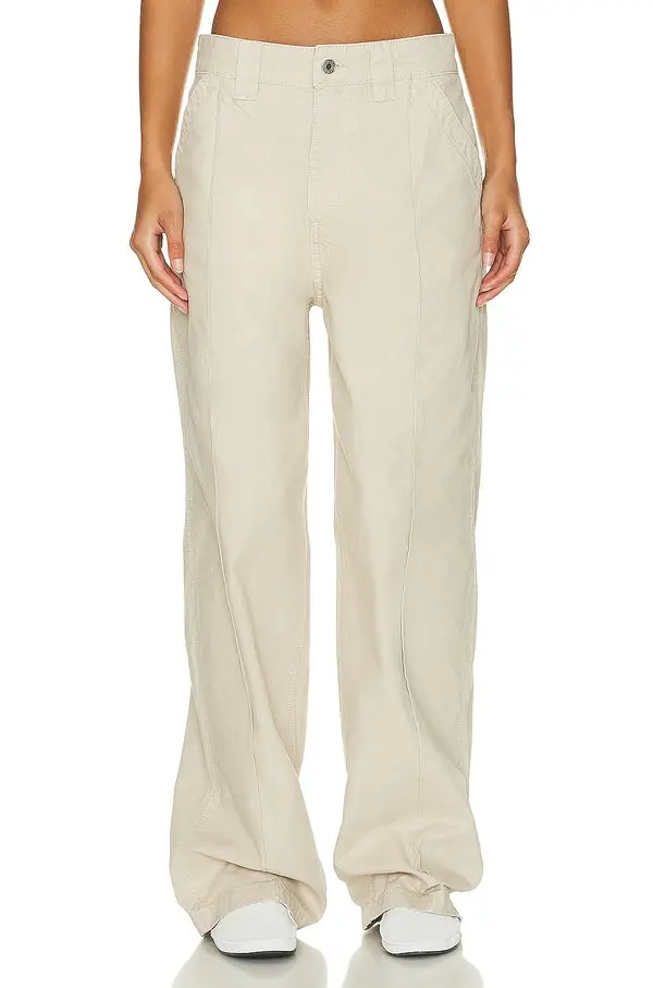 HELSA Workwear Oversized Pant - Taupe