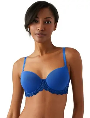 Wacoal Embrace Lace T-shirt Bra Keepsake Lilac/multi - Beaucoup Blue Bellwether Blue
