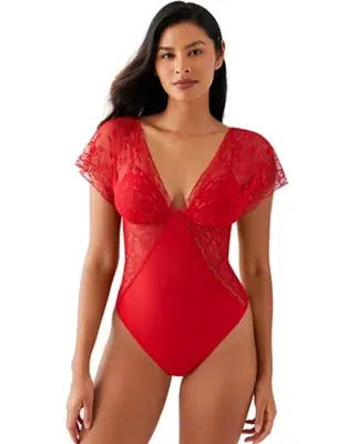 Wacoal Lifted In Luxury Bodysuit - Equestrian Red
