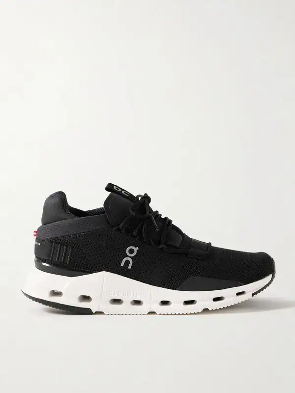 On Running Cloudnova Form Sneakers - Black | Editorialist