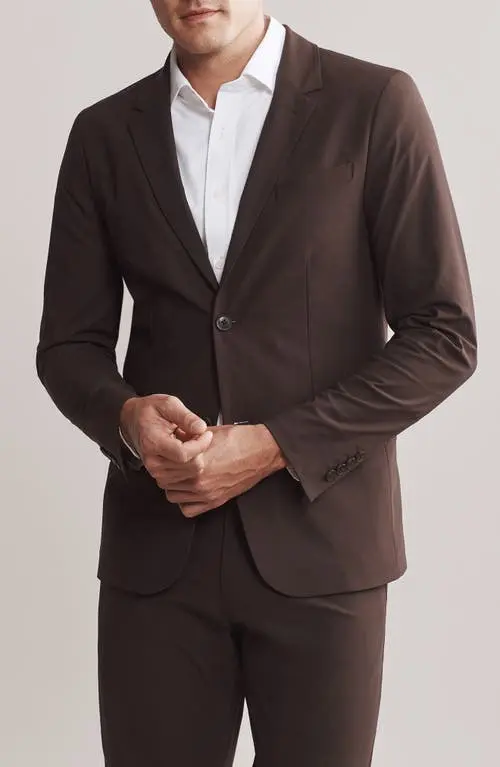 RHONE Commuter Slim Fit Blazer - Dark Espresso