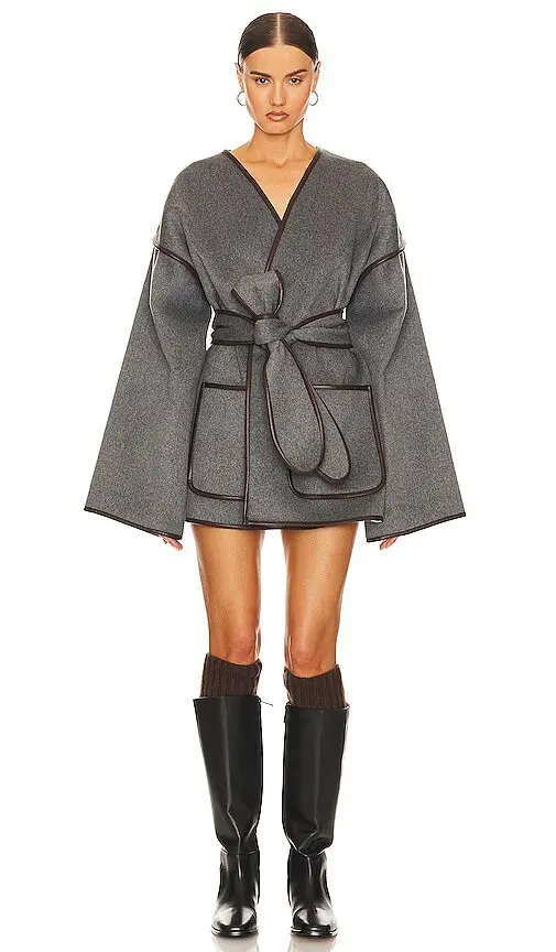 HELSA Wool Blend Blanket Coat