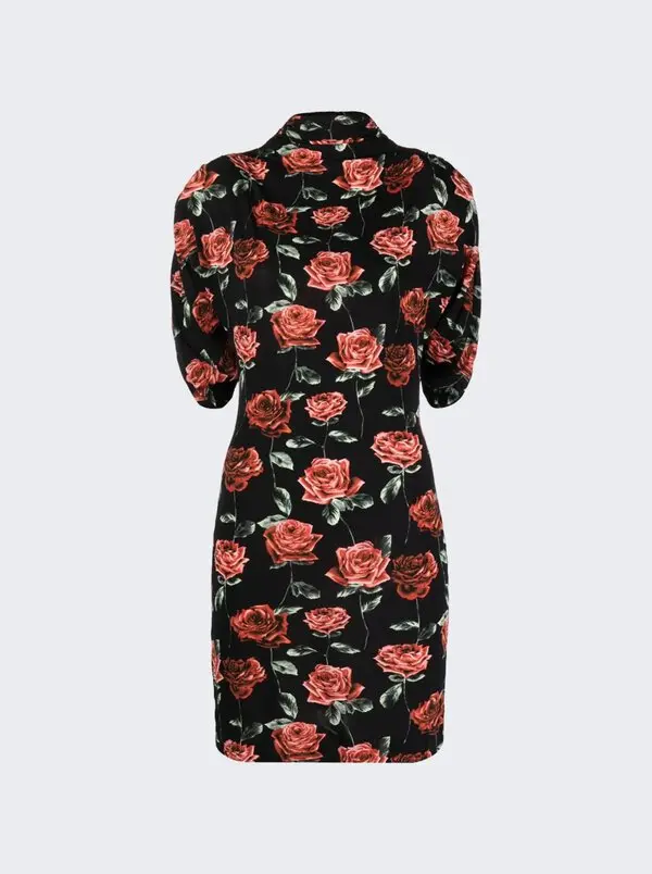 Magda Butrym Mock Neck Mini Dress
